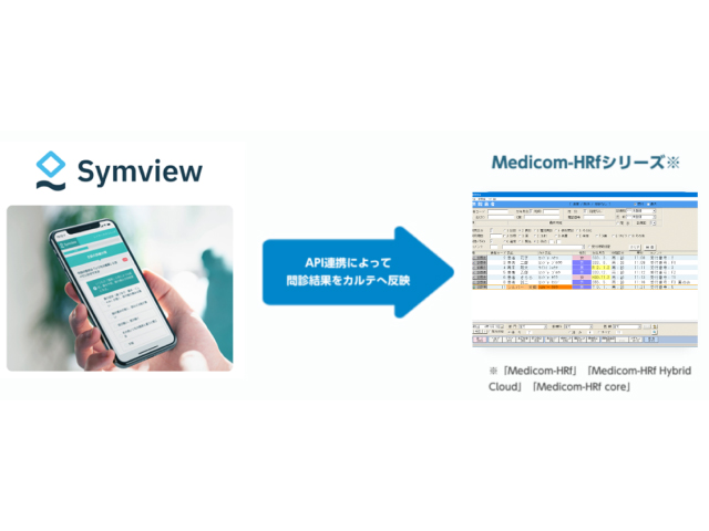 「メディコム」ブランドの医事一体型電子カルテシステムとWEB問診システム「Symview」とのAPI連携を開始 | DOC WEB